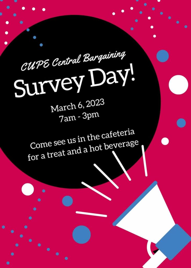 Bargaining Survey Day - CUPE 1943